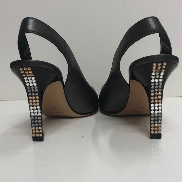 Di Sandro | Shoes | Disandro Made In Italy Pewter Wswarovski Crystal ...